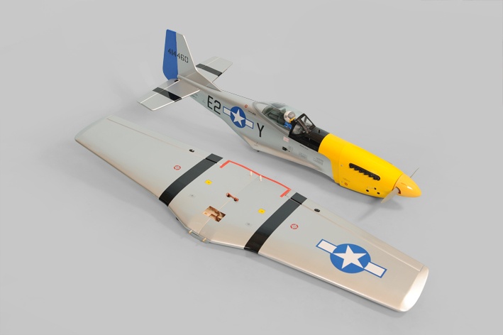 P-51 Mustang ARF für Verbrenner oder Elektro - Einziehfahrwerk gefedert ...