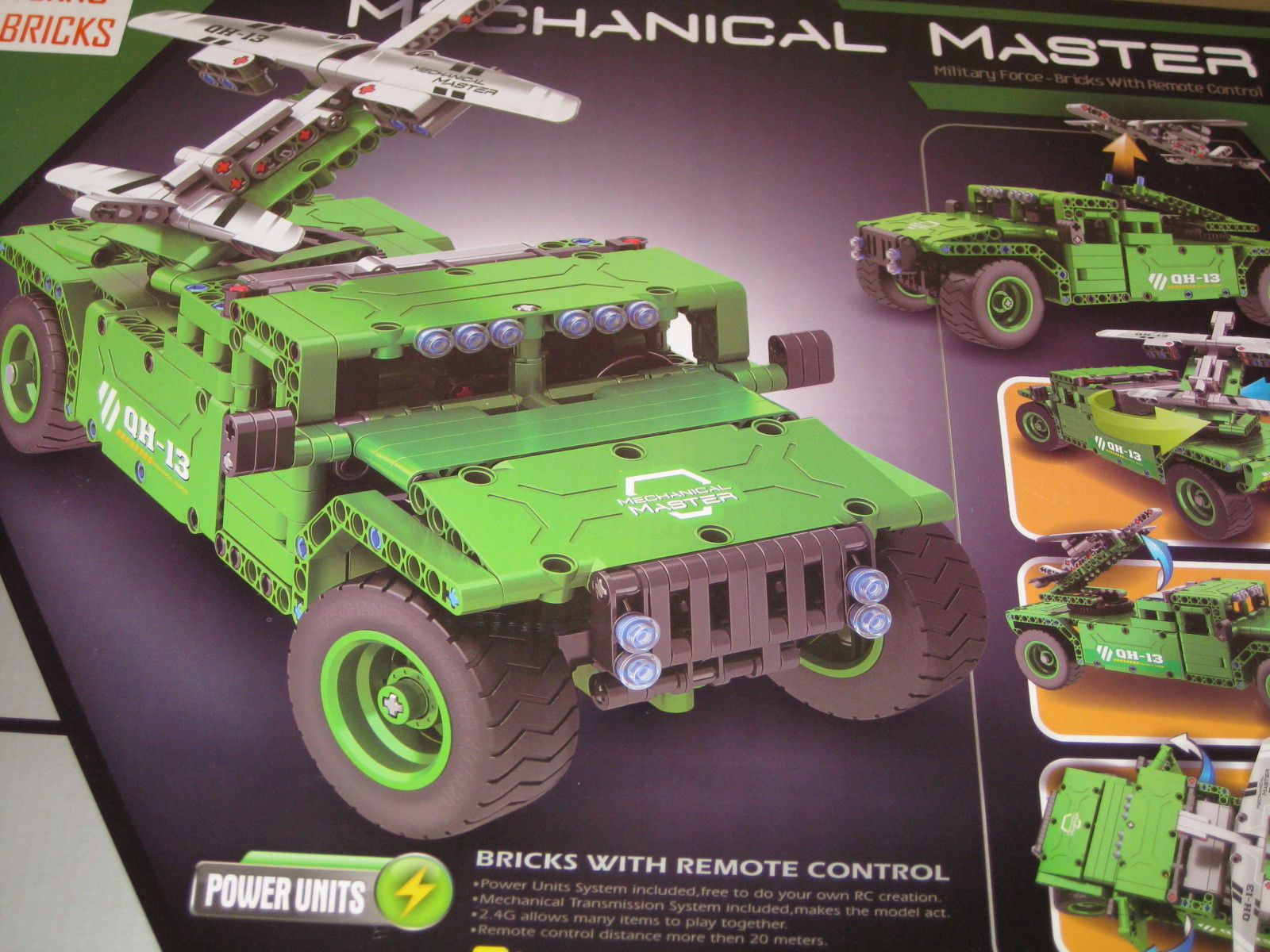 Teknotoys Active Bricks RC UAV Militär-Transporter ...