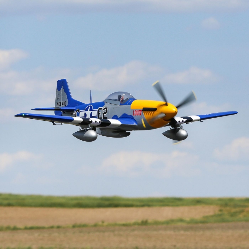 P-51D Mustang 1.5m BNF Basic mit Smart Technologie E-flite EFL01250
